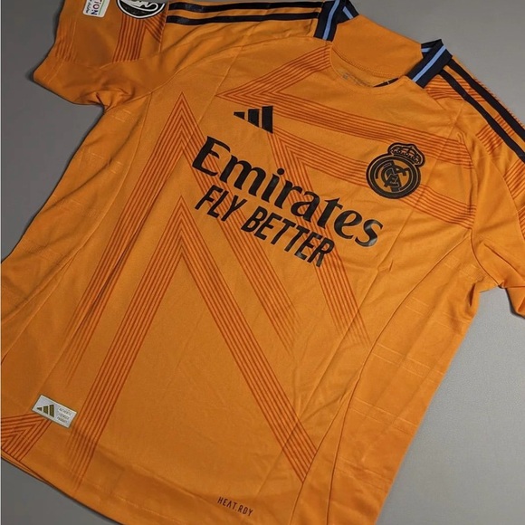 adidas | Shirts | Kylian Mbappe Real Madrid 2425 Orange Away Jersey Any ...